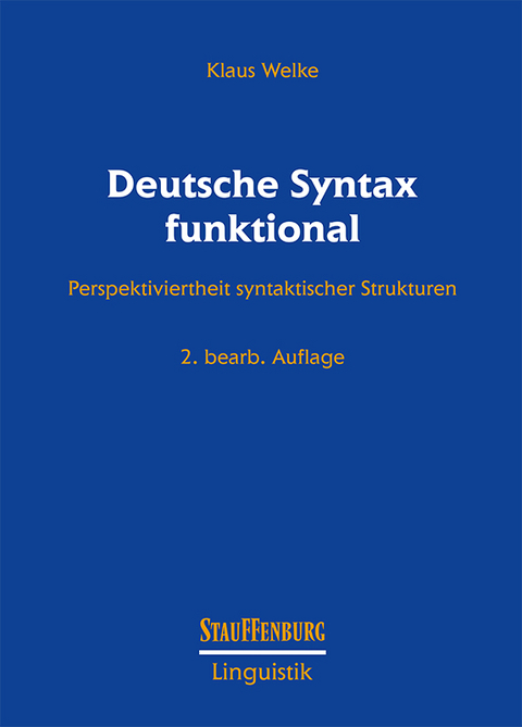 Deutsche Syntax funktional von Klaus Welke | ISBN 978-3-86057-728-8 ...